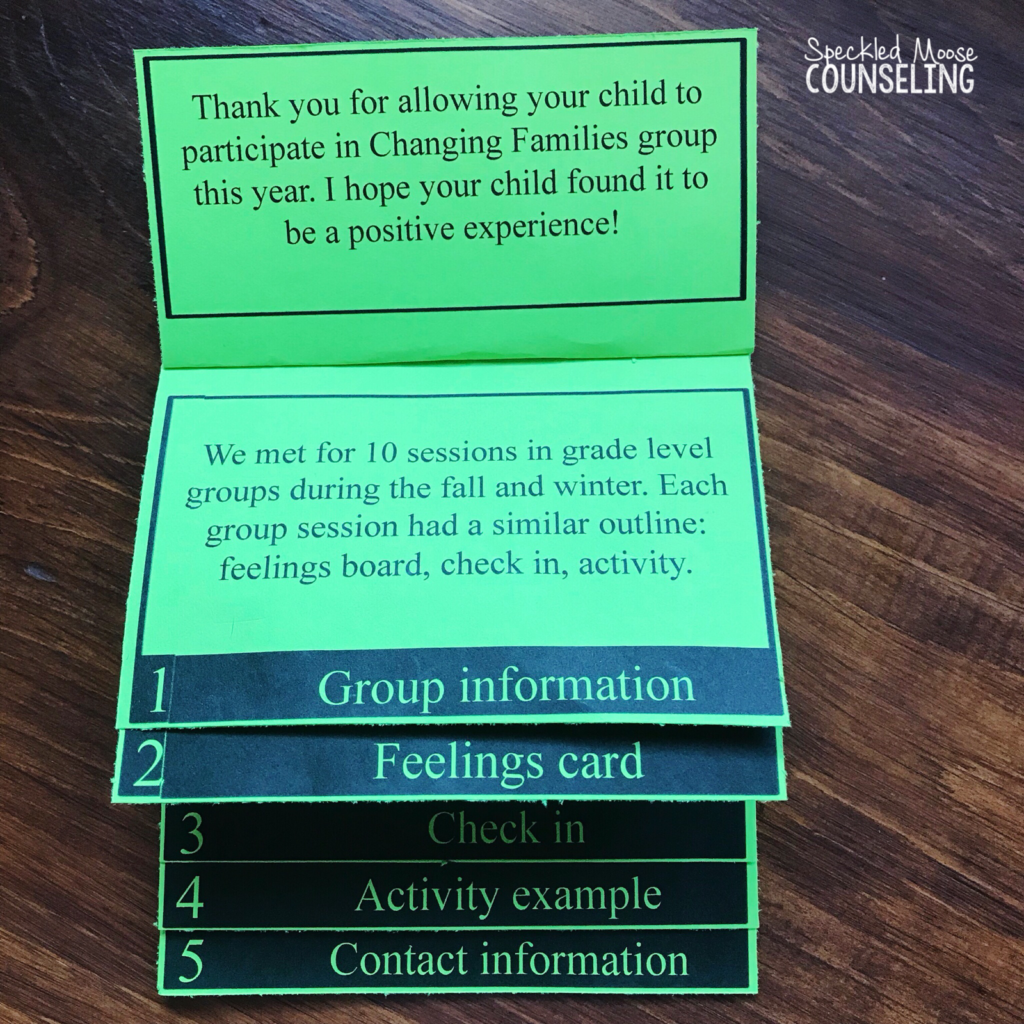 Communicating with Families About School Group Counseling - Speckled ...
